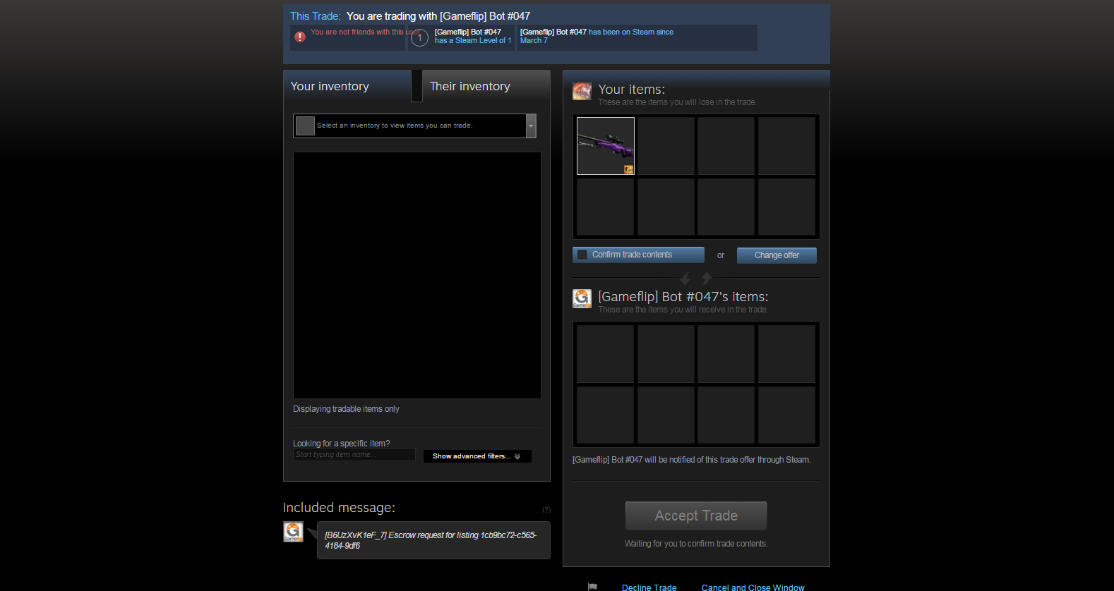 How to create a Steam Bot listing? – Gameflip Help